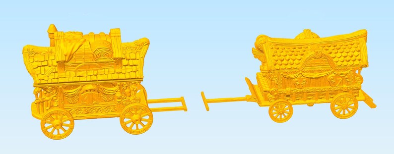 Dnd Gypsy Wagon Merchant Wagon Traveler Caravan Cart Gypsies - Etsy