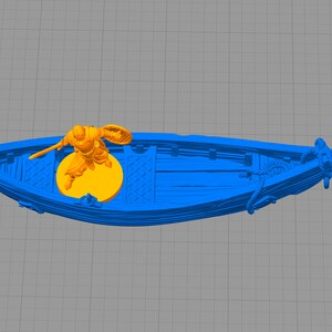 Dnd Animist Longboat Long Boat Medieval Ship Tabletop Terrain Torbridge ...