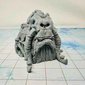 Dnd Hunter Lodge Cabin Hut Barbarian Tribe Mammoth Skull Arctic Ice Age ...