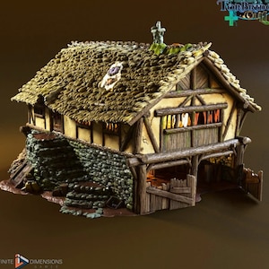 Dnd Grand Farmhouse Cottage Medieval Village Tabletop Terrain Torbridge ...
