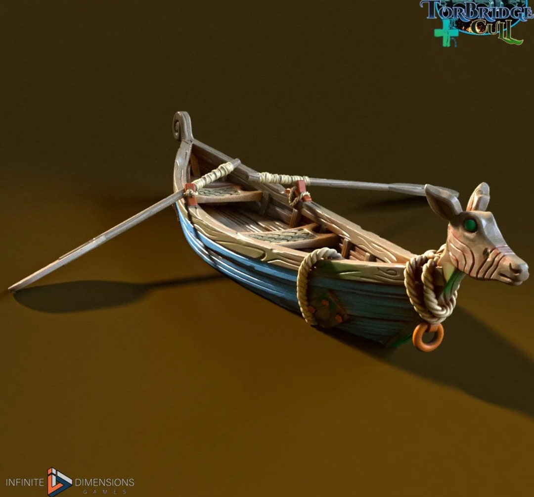 Dnd Animist Longboat Long Boat Medieval Ship Tabletop Terrain Torbridge ...