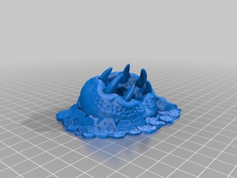 Dnd Giant Maw Ambush Monster Underground Creature Tentacles - Etsy