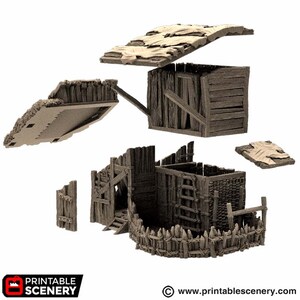 Dnd Large Shanty Shack From King and Country Medieval Slums Village ...