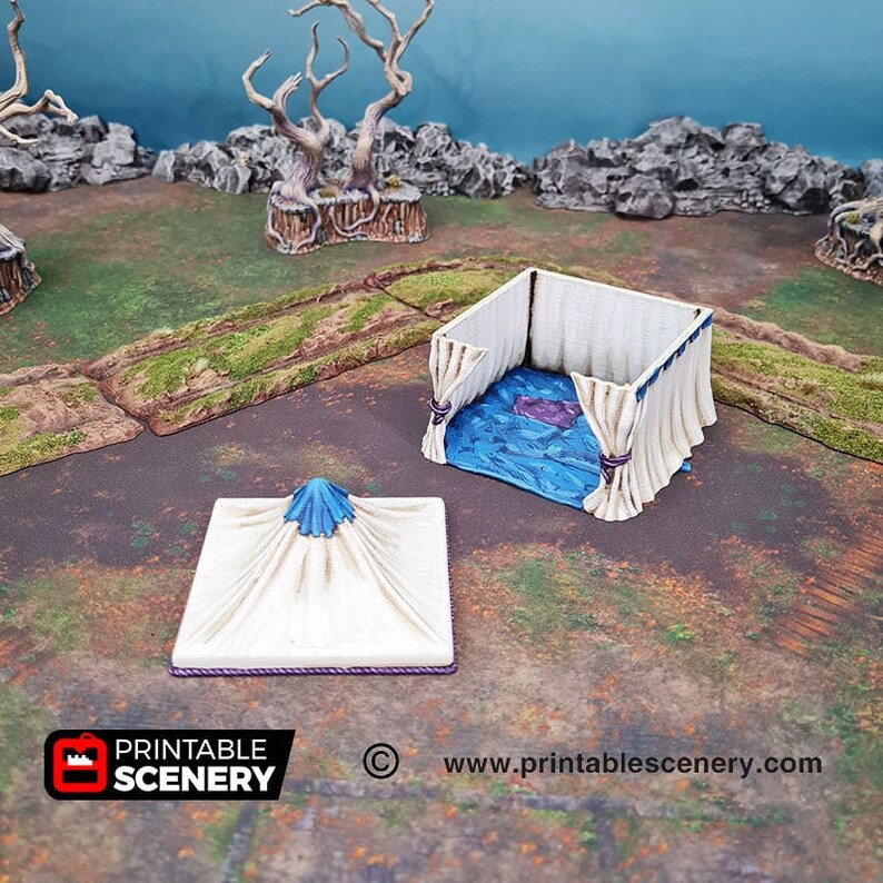 Dnd Camp Tent and Campsite Set for Traveler Gypsy Hunter War Captain ...