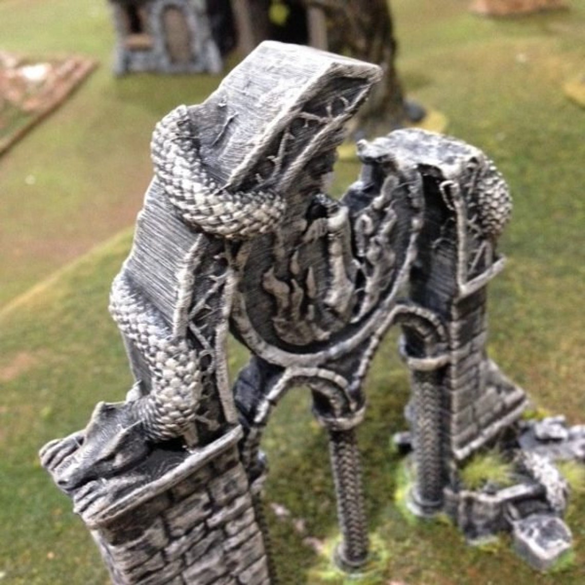 Dnd Dragon Archway Portal Rampage Fantasy Tabletop Scatter | Etsy