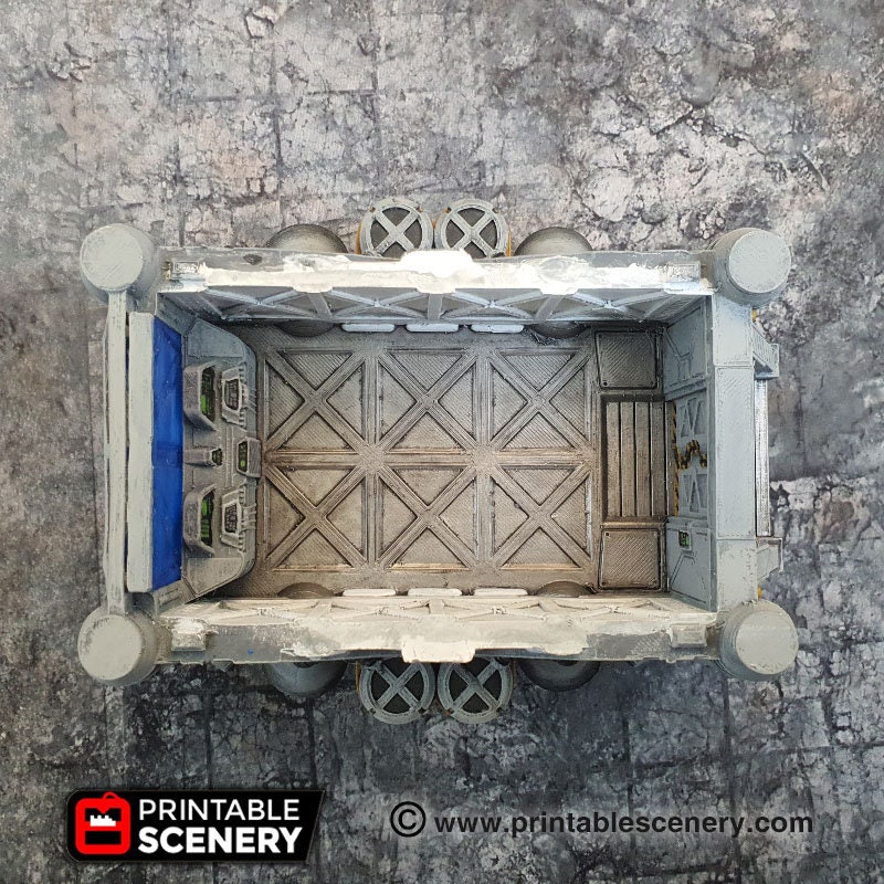 Dnd Sci-fi Cargo Lander Transport Freighter Tabletop Scatter - Etsy UK