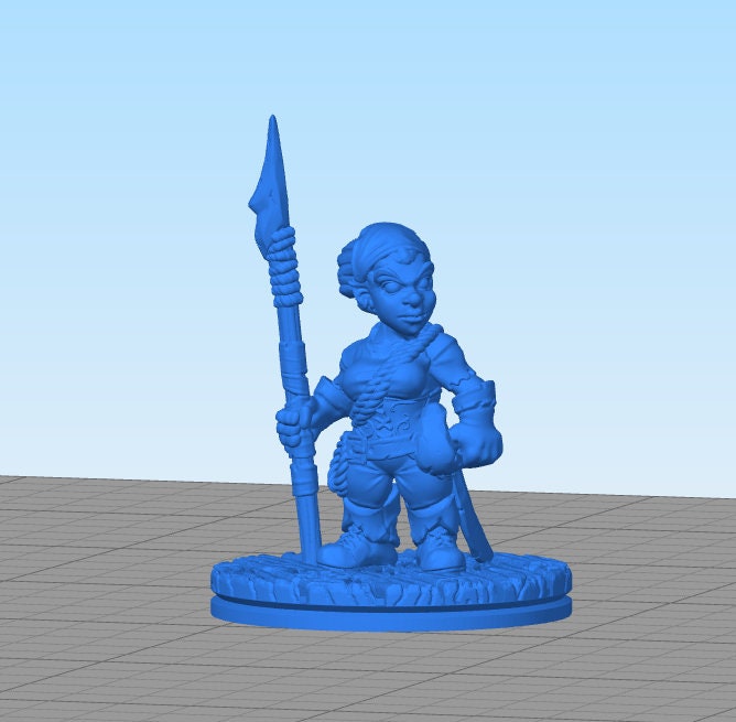 Dnd Female Gnome 28mm Miniatures RESIN Wargaming Terrain | Etsy
