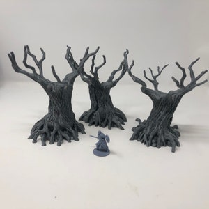 Dnd Twisted Trees Set Haunted Forest Dead Graveyard Printable Scenery ...