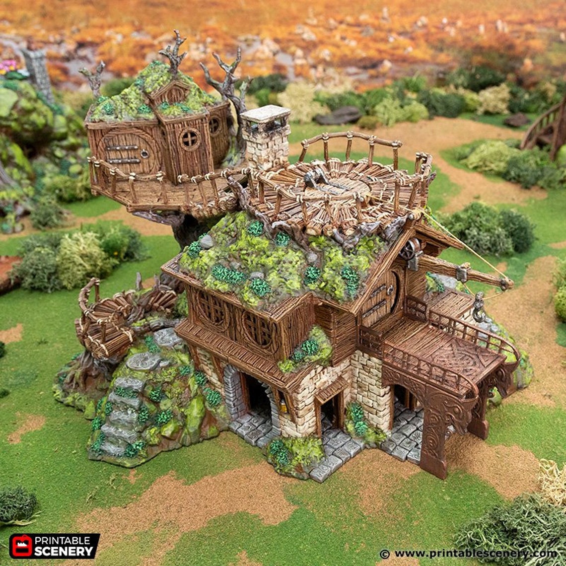 Dnd Master Builders Workshop Hobbit Halfling Hole Rise of the Halflings ...