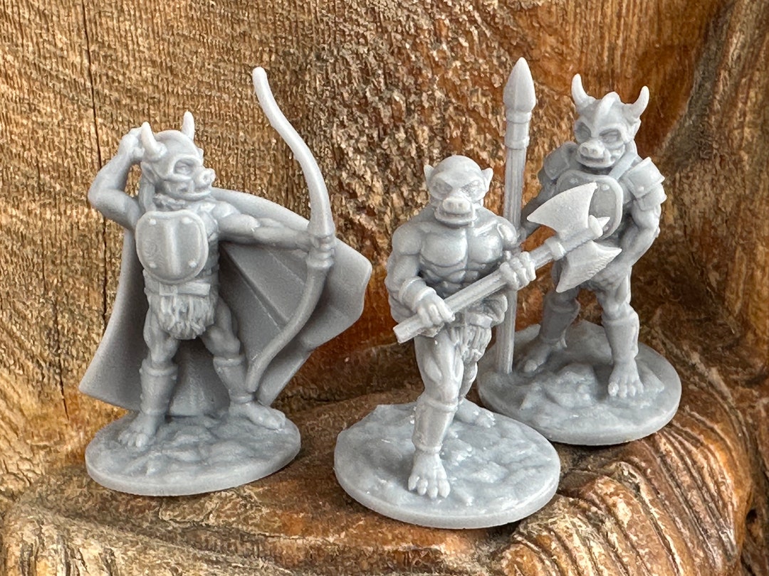 Dnd RESIN Orc Warrior Set Tabletop Games Wargaming RPG D&D Dungeons and ...