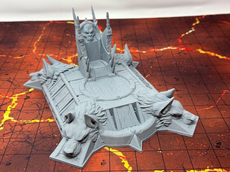 Dnd Orc Throne Barbarian Tribe Troll Ancient Stone Carvings Trap ...