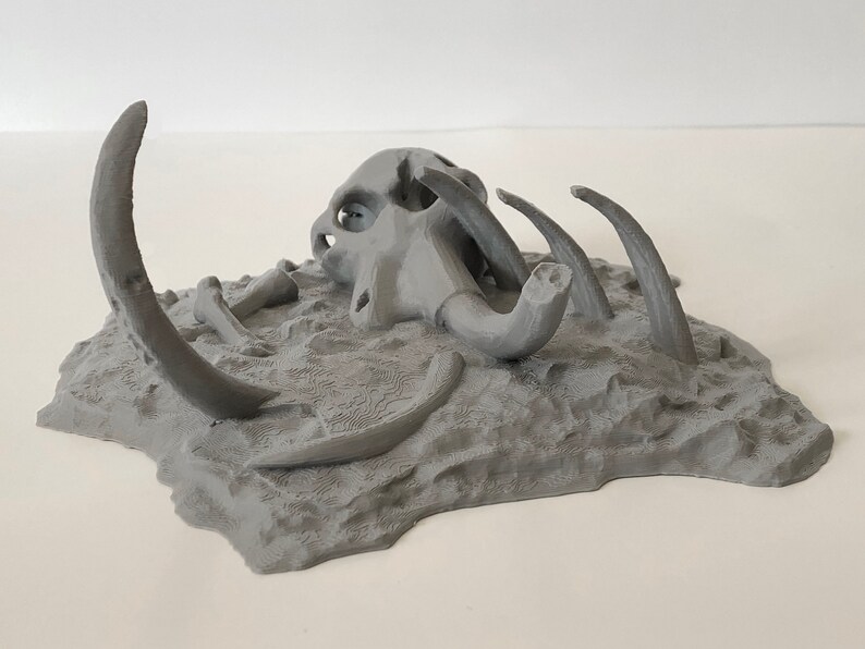 Dnd Woolly Mammoth Remains Skeleton Bones Fossil Archeology Scatter ...