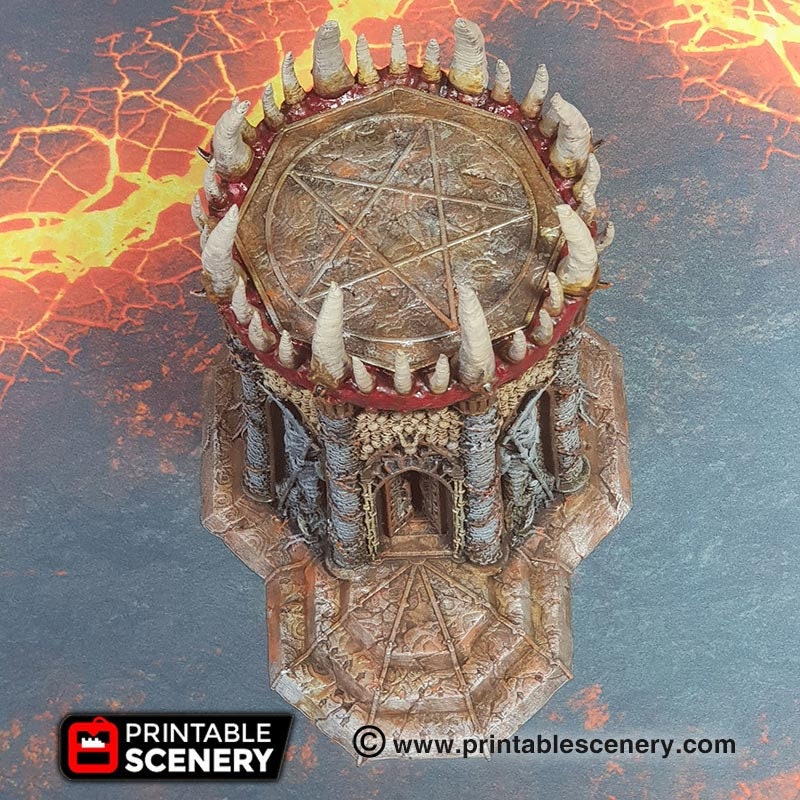 Dnd Temple of the Damned Skull Hellscape Tower Dark Wizard Necromancer ...