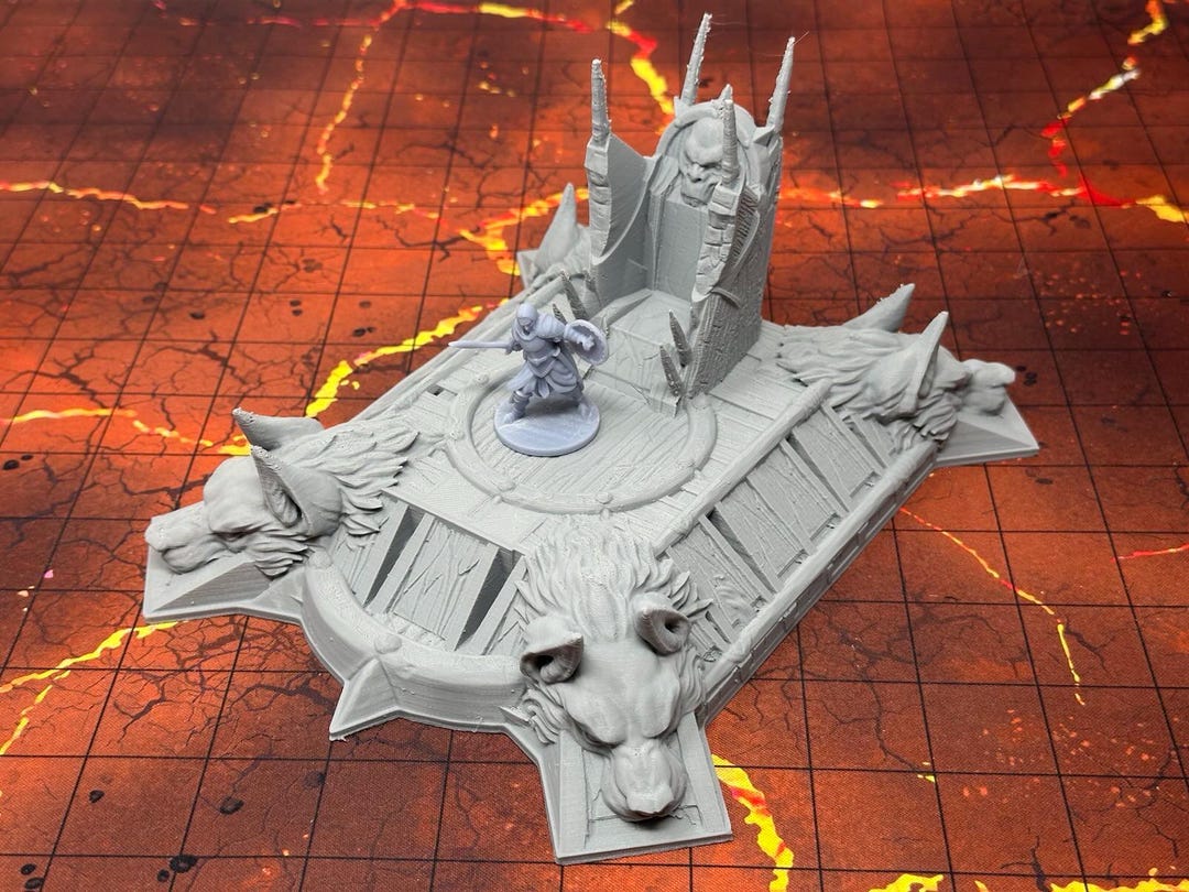 Dnd Orc Throne Barbarian Tribe Troll Ancient Stone Carvings Trap ...