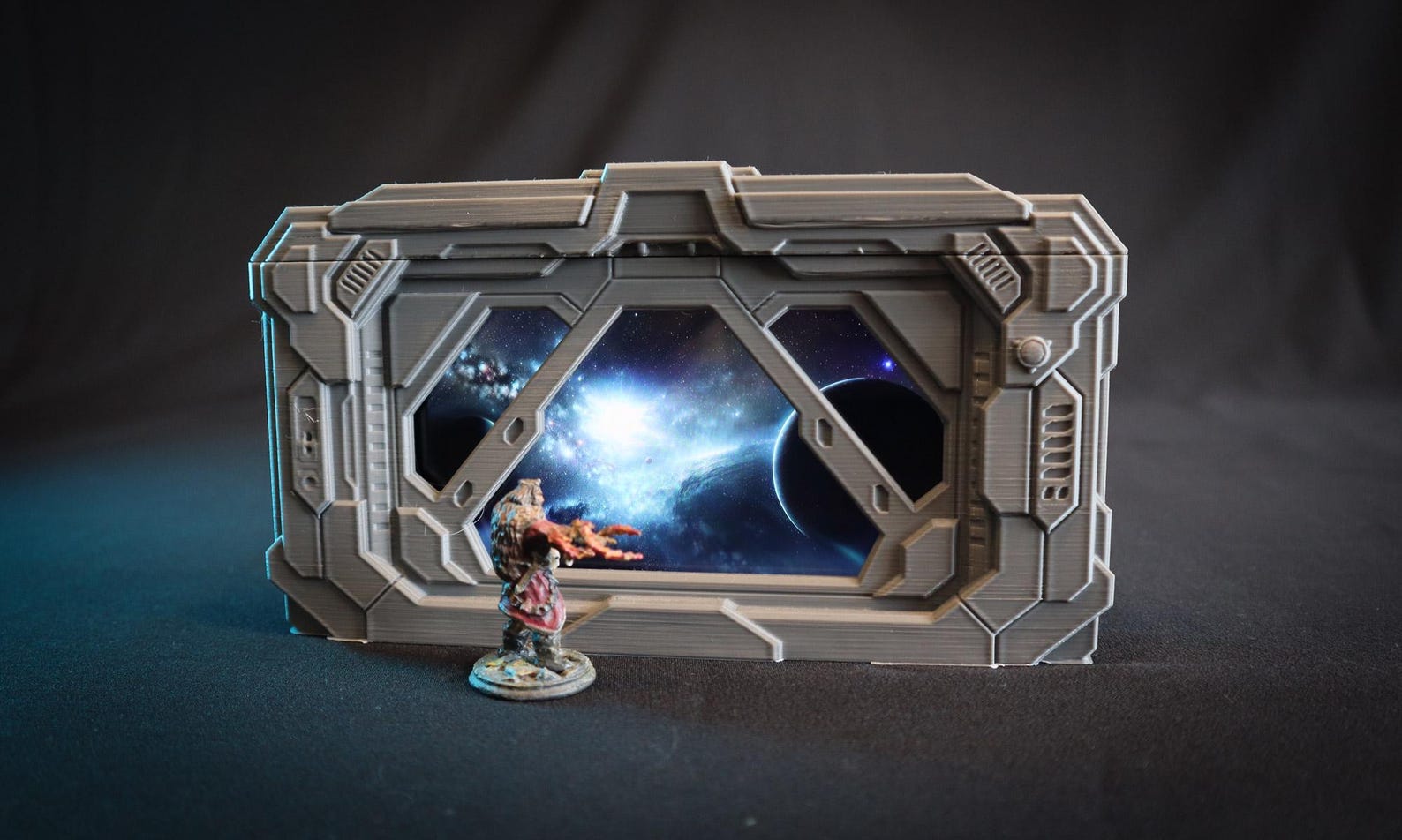 Dnd Animated Sci-fi Window Captains Deck Spaceship Galaxy View Insert PHONE Video Effects ...