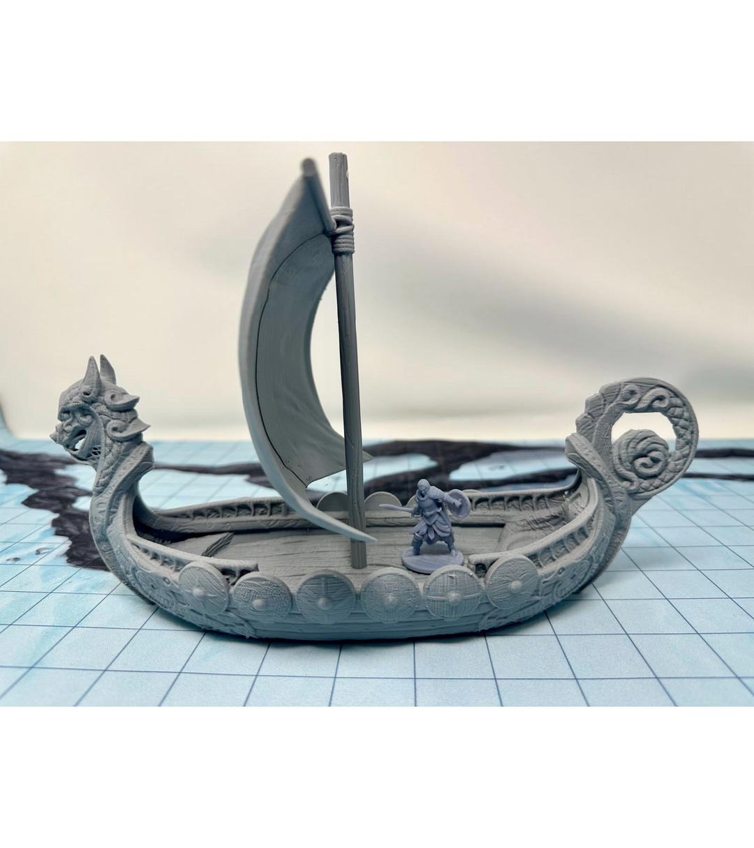 Dnd Viking Ship Vessel Tundra Ice Age Wargaming Tabletop Scatter World ...