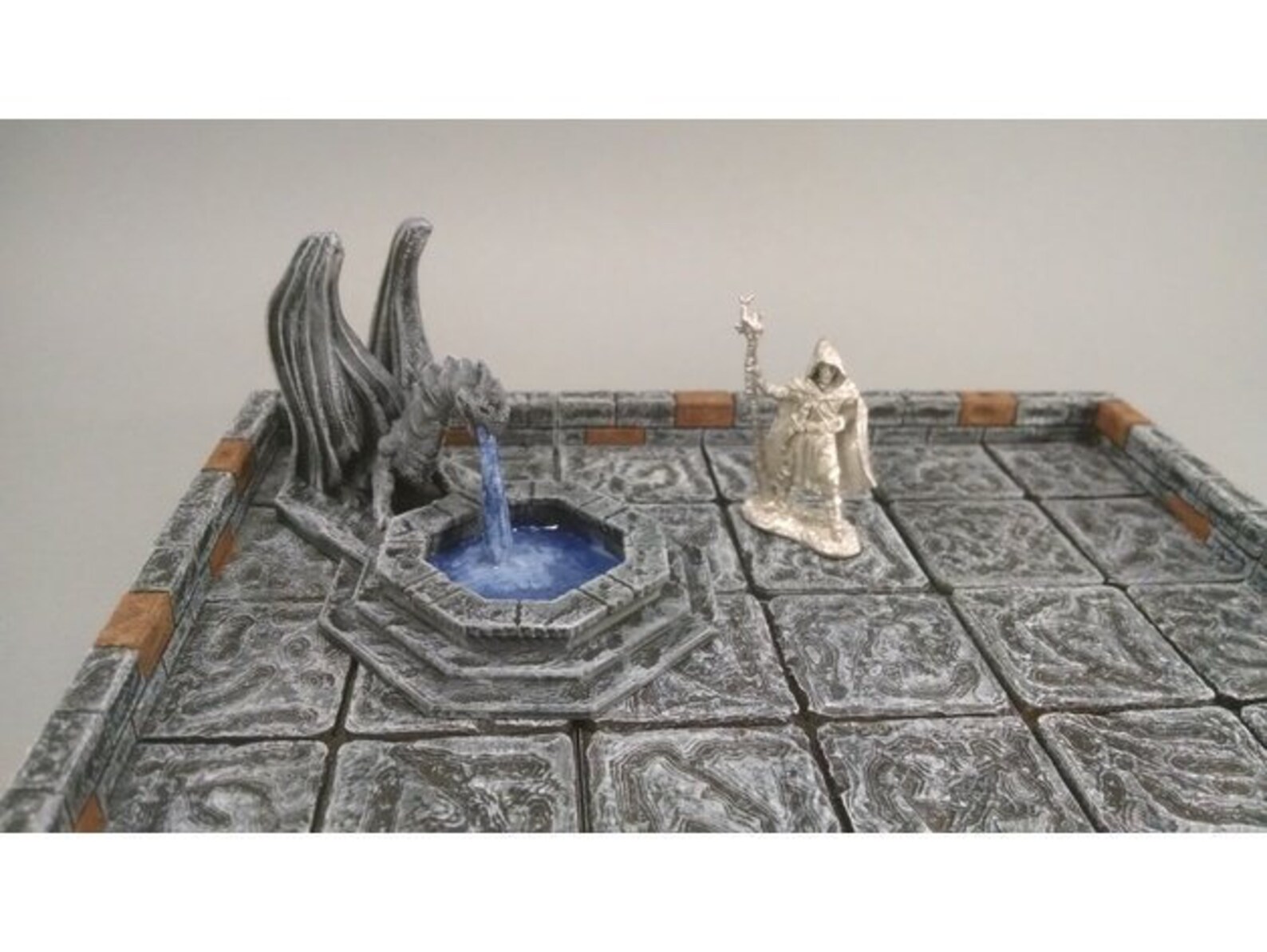 Dnd Dragon Fountain 28mm Tabletop Scatter Terrain Miniature - Etsy