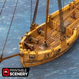 Dnd Sloop Ship Sea Vessel Pirate Sailor Fleet Boat Tabletop Scatter ...