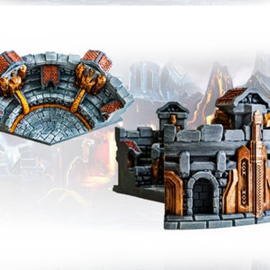 Dnd Dwarven Arena Fighting Pits Mountain Dwarf Mining City Scatter ...