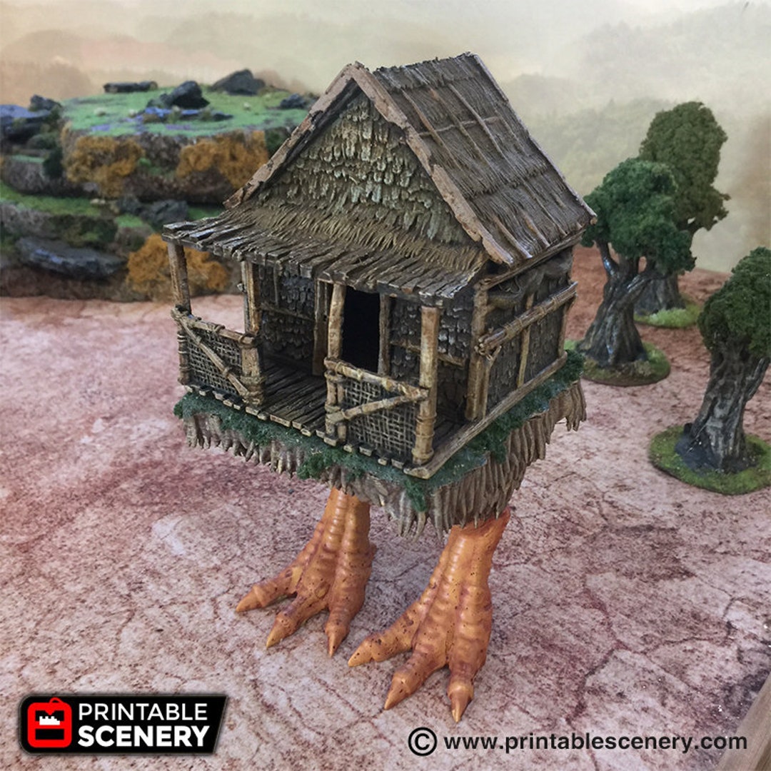 Dnd Baba Yaga's Caribbean Walking Hut Curse of Strahd Tabletop Village ...
