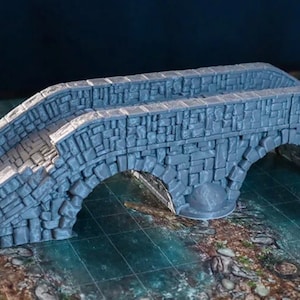 Dnd Large Double Arch Bridge River Crossing Village Medieval Scatter ...