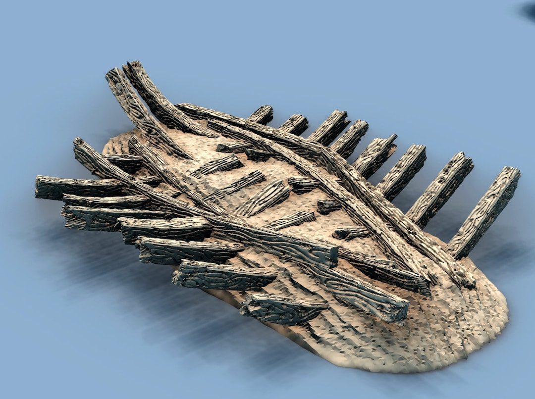 Dnd Ship Ribs Shipwreck Boat Pirate Ruins Tabletop Scatter Terrain ...