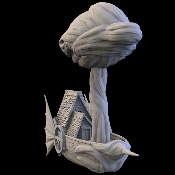 Dnd Falet Glider Balloon Ship Airship Elven Gnome Druid - Etsy