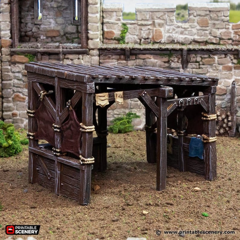Dnd Blacksmith and Smithy Shop Medieval Village Market Trade Tabletop ...