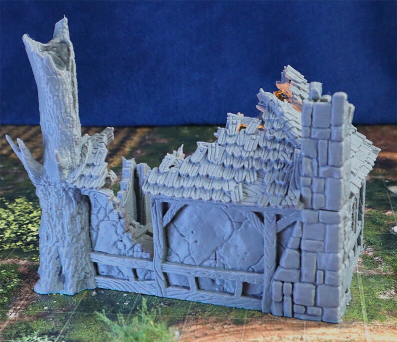 Dnd Alchemist Ruined House Medieval Village Cottage From City of Tarok ...
