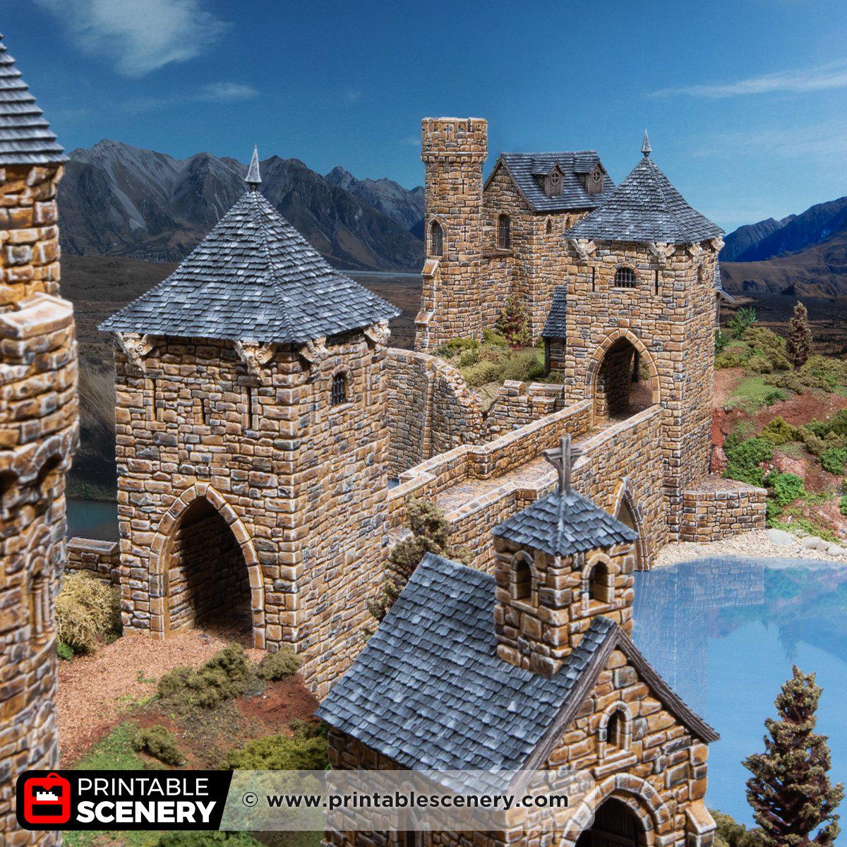 Dnd Grand Bridge for Medieval Castle Fortress Walls RPG Pathfinder D&D ...