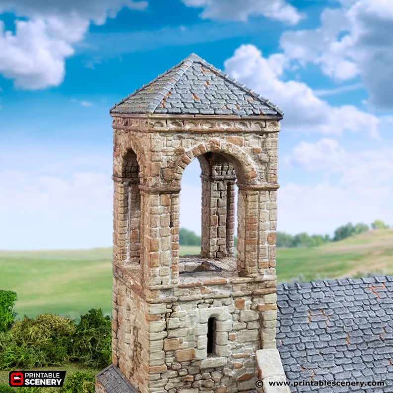 Dnd Bell Tower Expansion for Norman Stone Church Chapel From King and ...