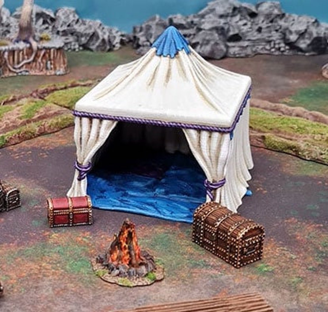 Dnd Camp Tent Traveler Gypsy Hunter War Captain Tabletop Scatter ...