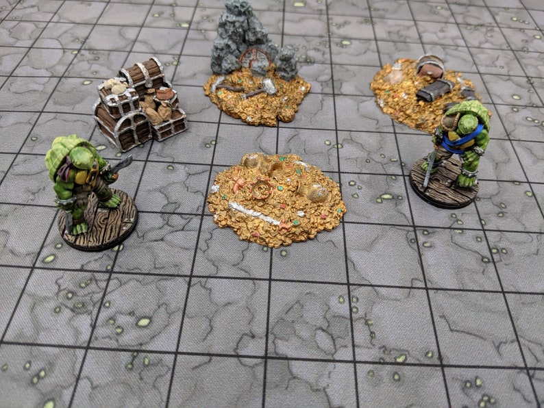 Dnd Treasure Hoard Cache Gold Coins Money Pirate Loot Tabletop - Etsy