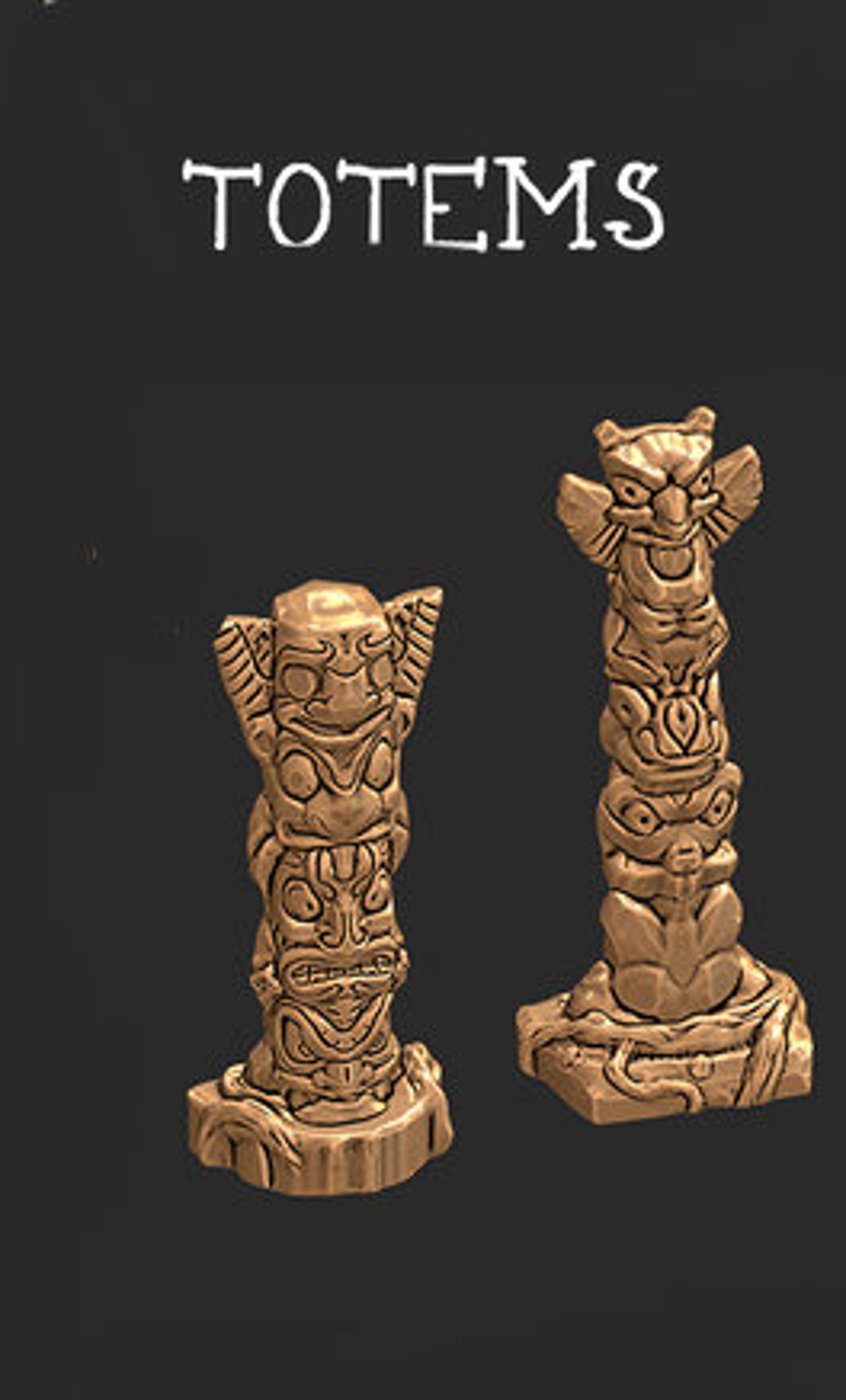 Dnd Tiki Totem Poles Island Hut Tribe Jungle Tabletop Terrain | Etsy