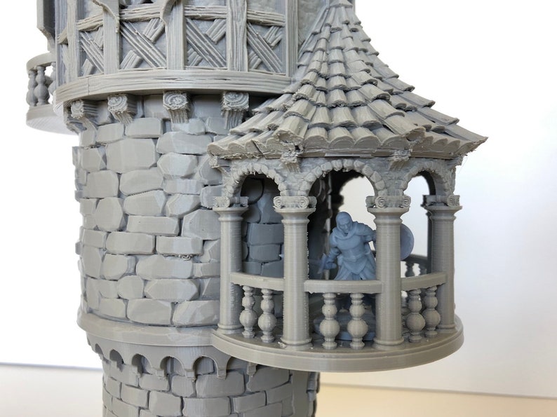 Dnd Wizard Tower Village Tabletop Scatter Terrain RPG D&D Dungeons and ...