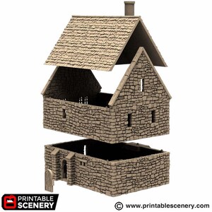 Dnd Norman Stone Manor Cottage Medieval House From King and Country ...