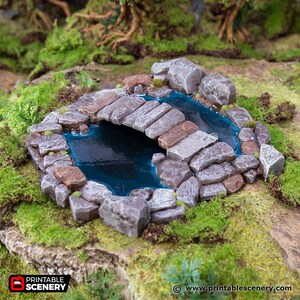 Dnd Lovers Pool With Bridge Hagglethorn Hollow Tabletop Scatter Farm ...