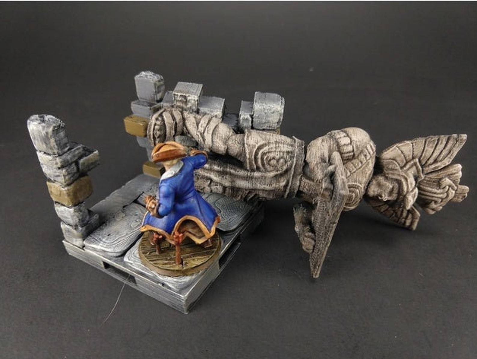 Dnd Statue With Secret Door Hidden Room Entrance Temple - Etsy
