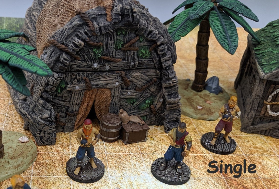 Dnd Palm Trees Beach Tabletop Terrain Miniature RPG D&D Dungeons and ...