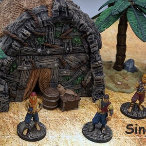 Dnd Palm Trees Beach Tabletop Terrain Miniature RPG D&D Dungeons and ...