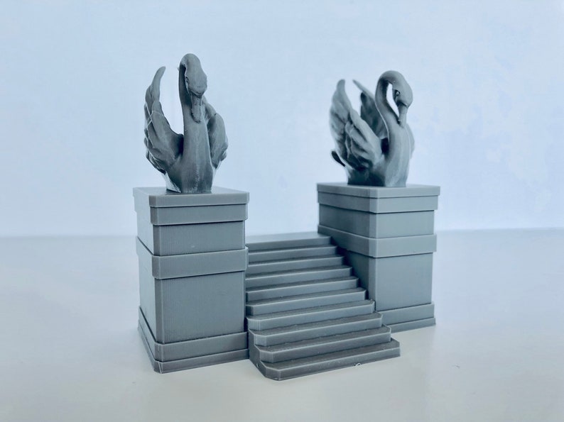 Dnd Swan Stairway Grand Entrance for Castle/throne - 28mm Tabletop ...