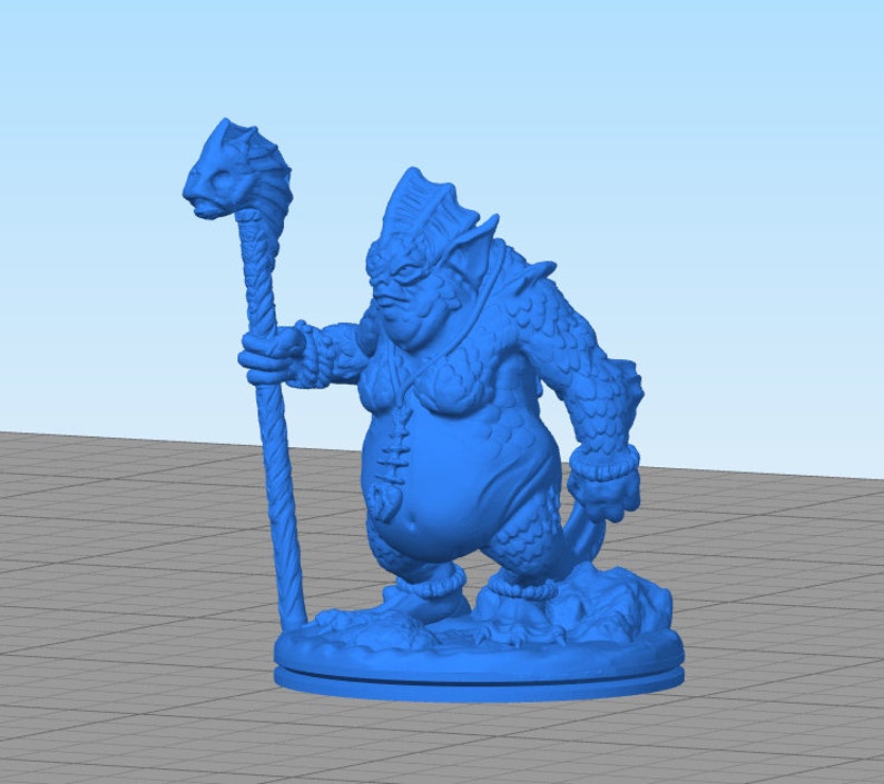 Dnd Sahuagin Deep Devil Priestess Sea Devil 28mm Resin - Etsy