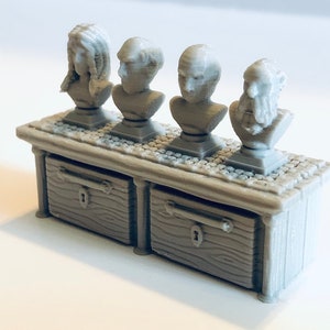 Dnd Bust Display for Library Hall Observatory House Mansion Village ...