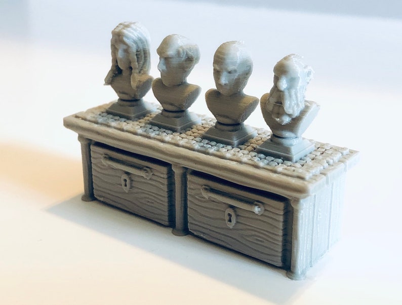 Dnd Bust Display for Library Hall Observatory House Mansion - Etsy