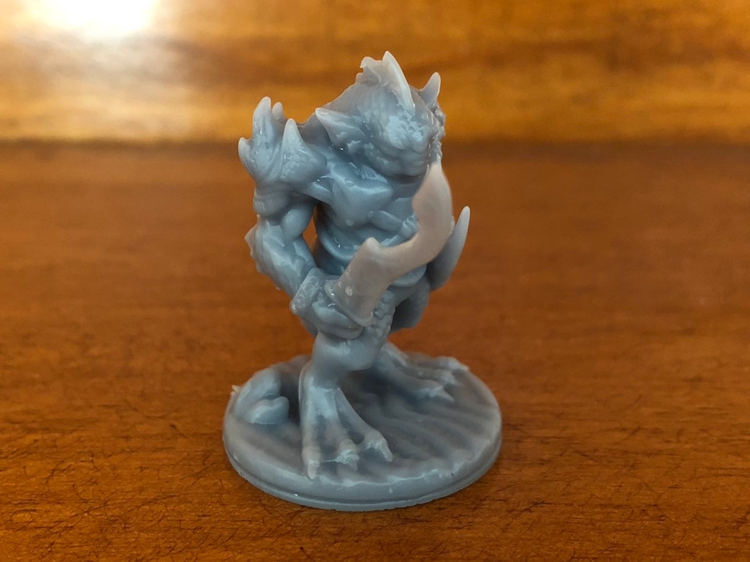 Dnd Sahuagin Deep Devil Sea Devil Sea Warrior 28mm Resin Miniature With ...