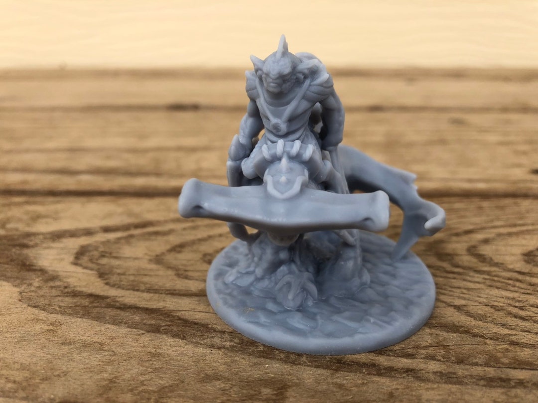 Dnd Sahuagin Deep Devil Sea Devil Mounted Sea Warrior 28mm Resin ...