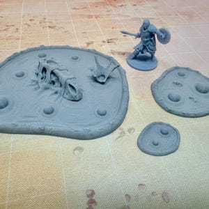 Dnd Tar Pits Set Sink Holes Quicksand Swamp Lizard Men Tabletop Scatter ...