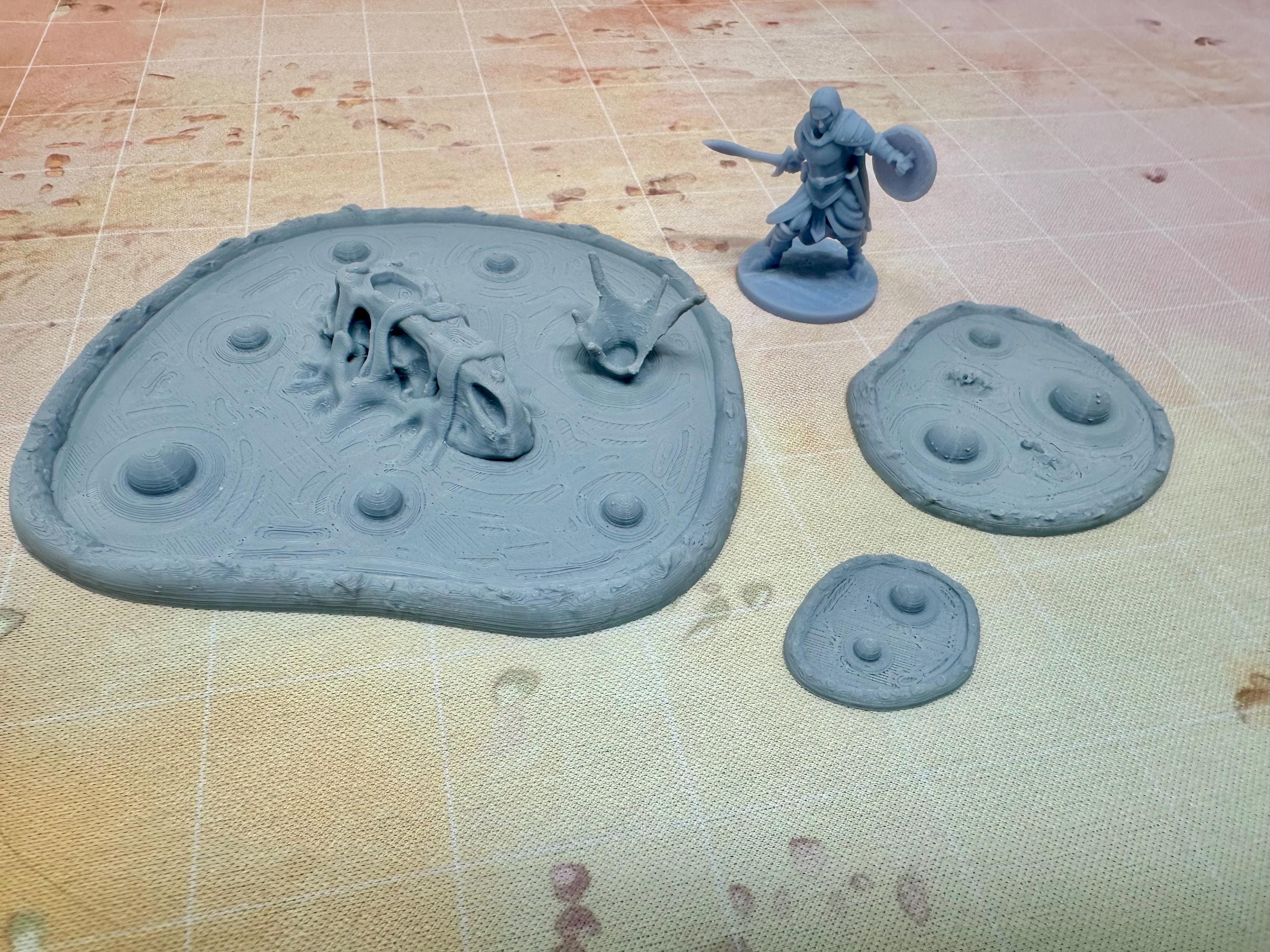 Dnd Tar Pits Set Sink Holes Quicksand Swamp Lizard Men Tabletop Scatter ...