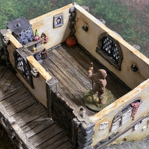 Dnd Grumbles Cottage House Home Medieval Village Tabletop Terrain ...