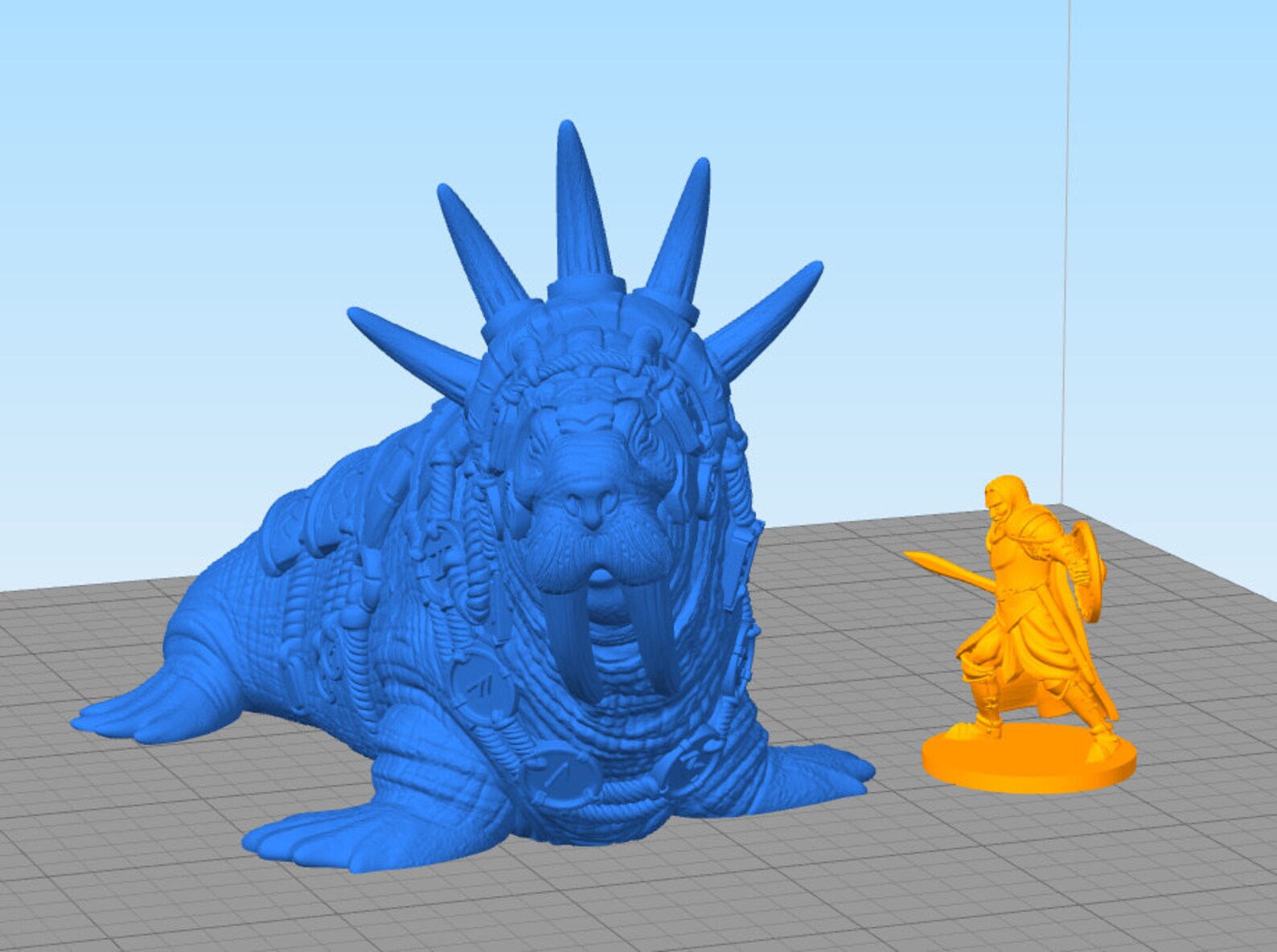 Dnd Walrus God Animal Dieties Nordic Marine Life Arctic Ice - Etsy